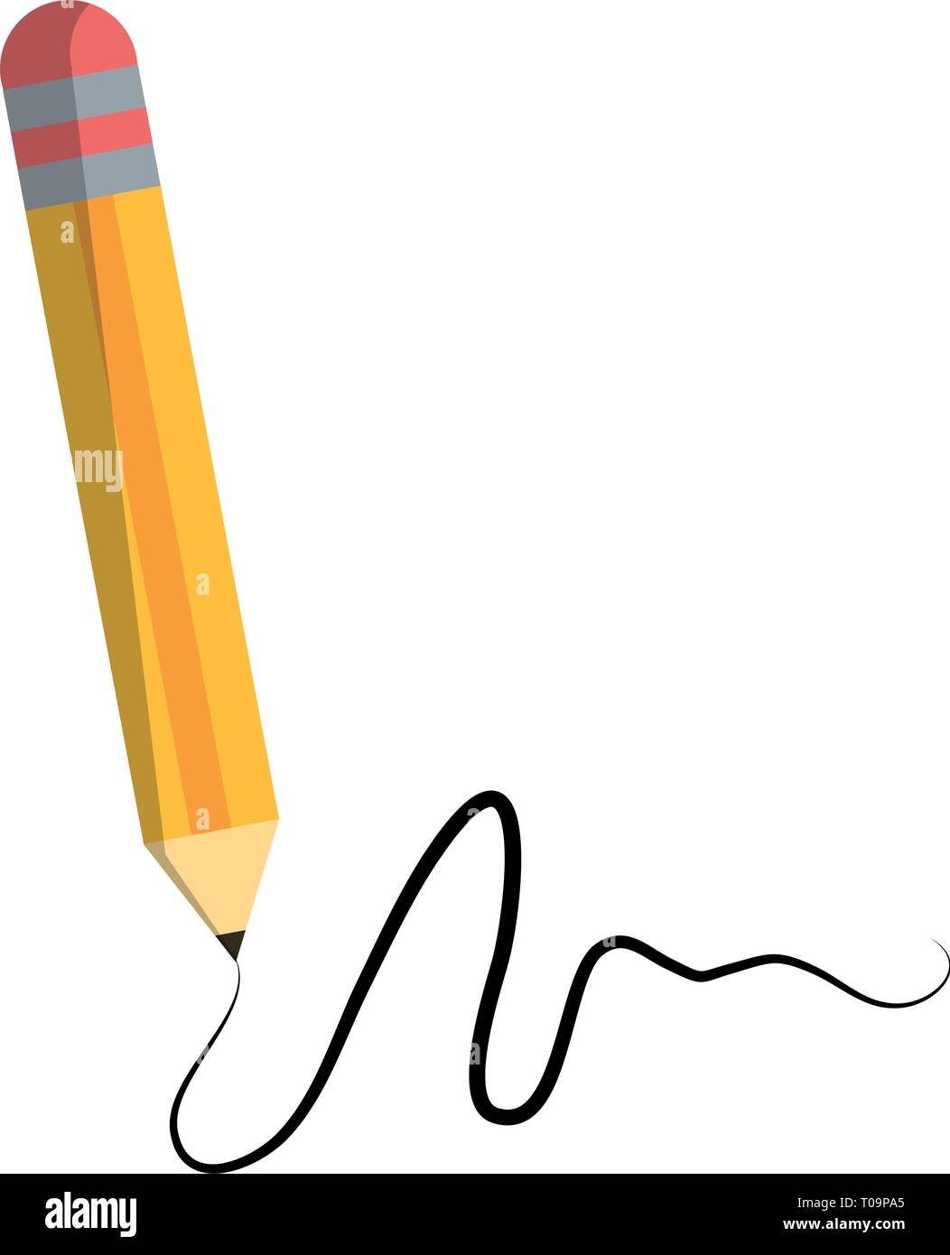 Pencil writing isolated cartoon Stock Vector Image & Art - Alamy