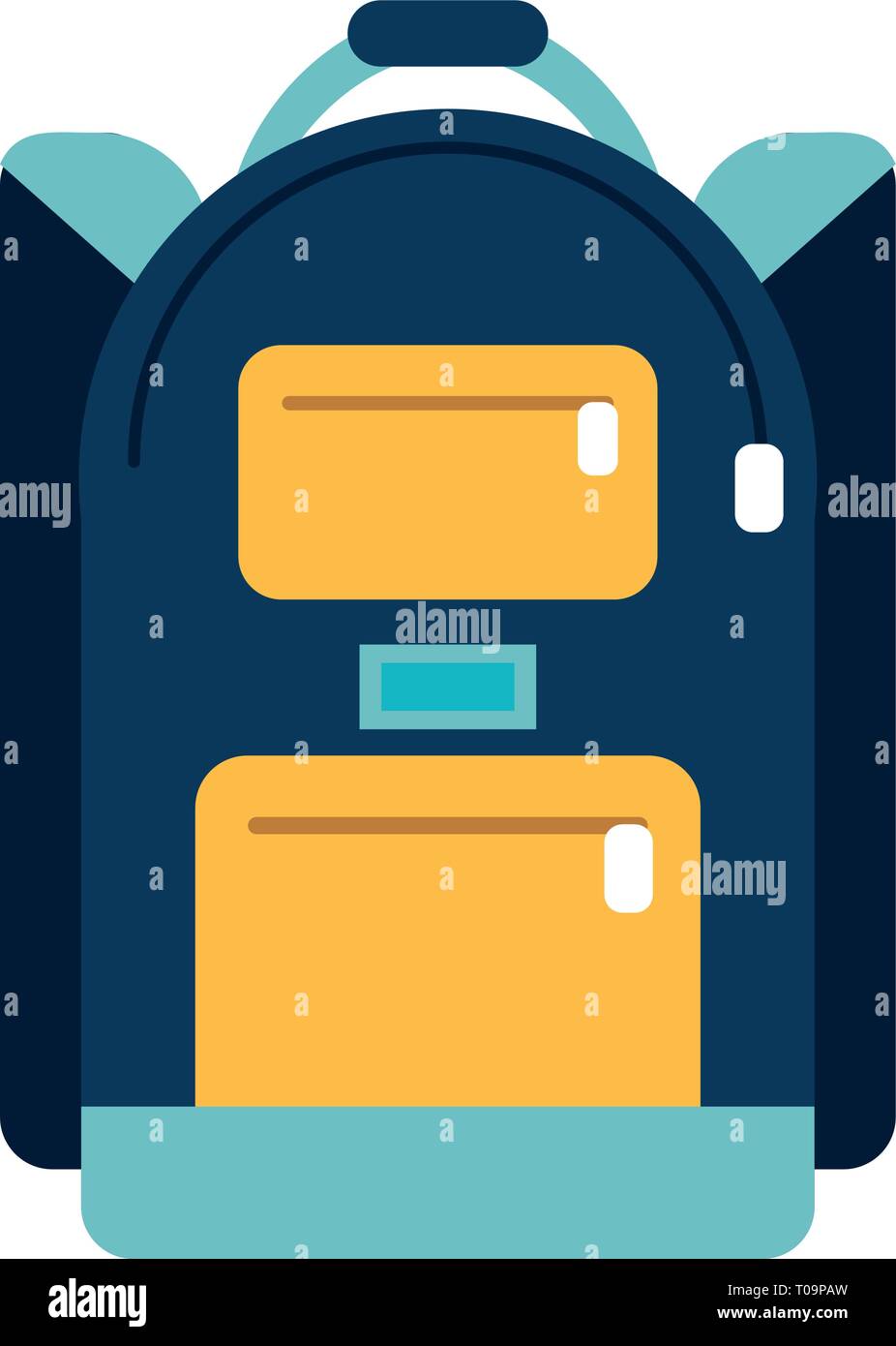 School backpack symbol isolated Stock Vector Image & Art - Alamy