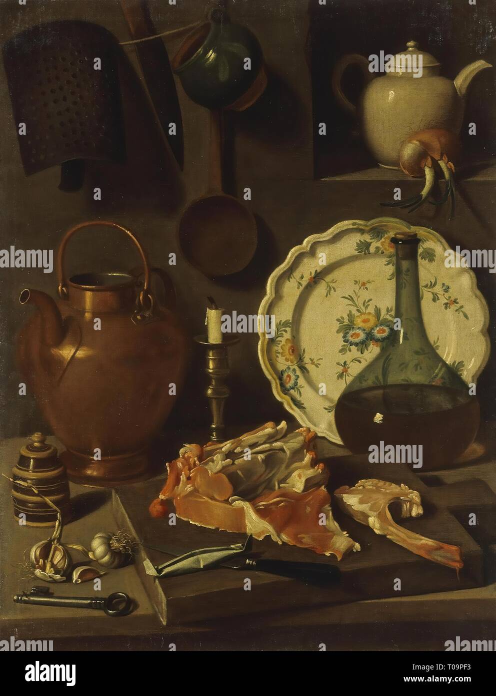 'Still Life with a Piece of Raw Meat'. Italy, 18th - early 19th century ...