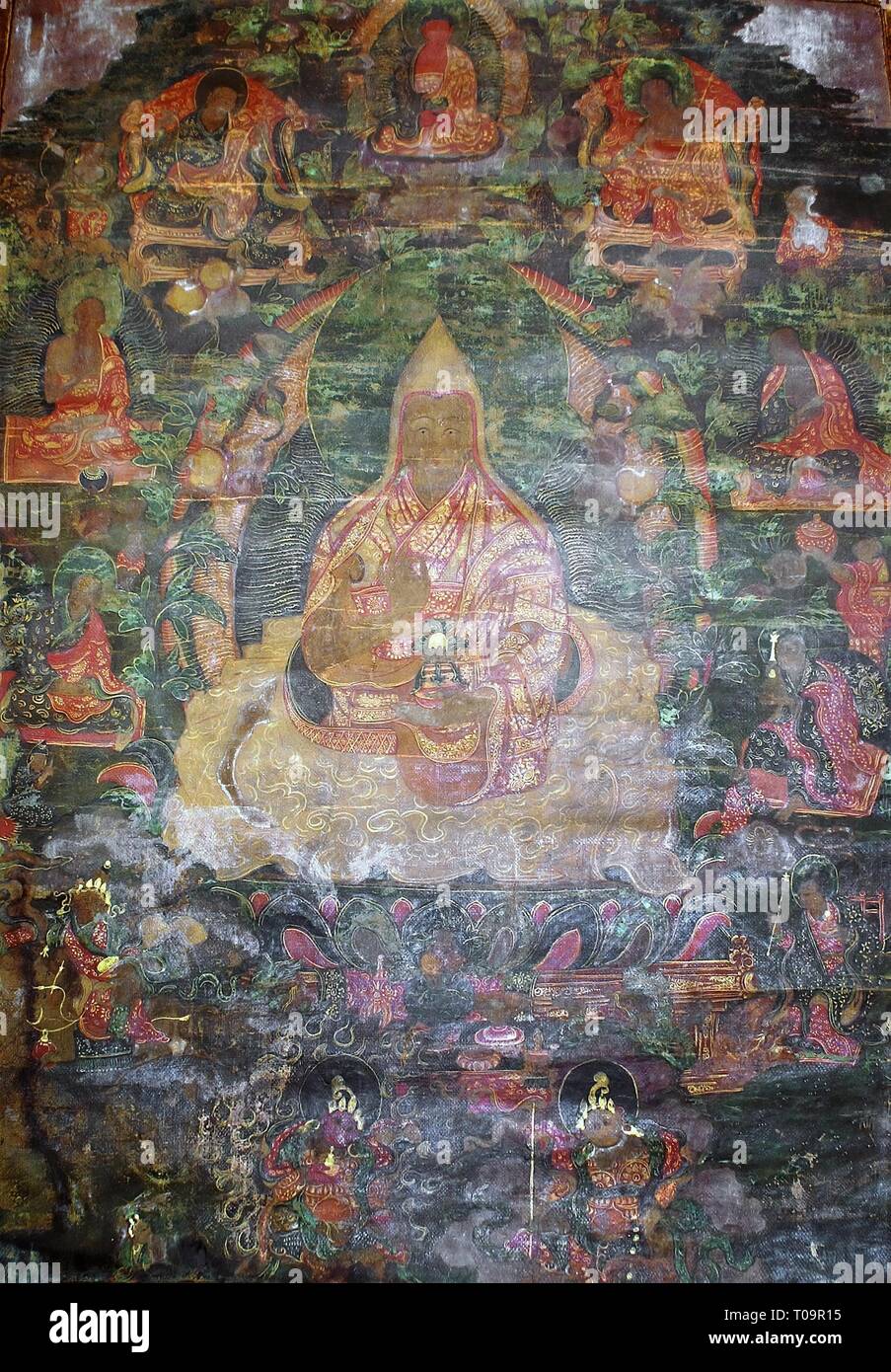 'Panchen Lama Blo bzang Paldan Yeshes Surrounded by Arhats'. Tibet ...