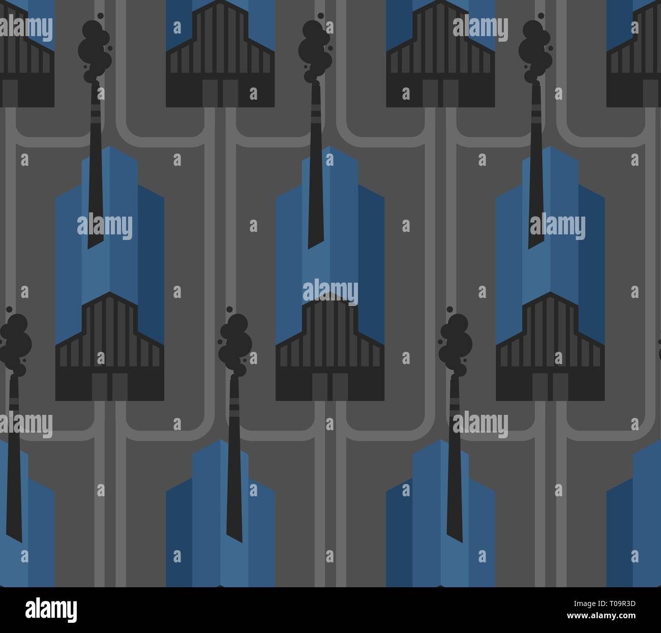 Plant pattern seamless. factory background. works texture. industrial ...