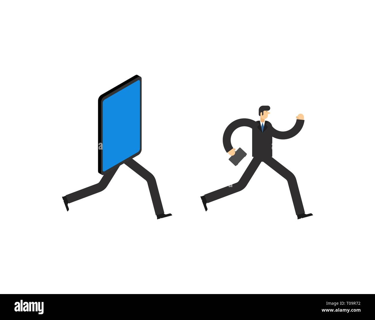 Businessman messages Stock Vector Images - Alamy