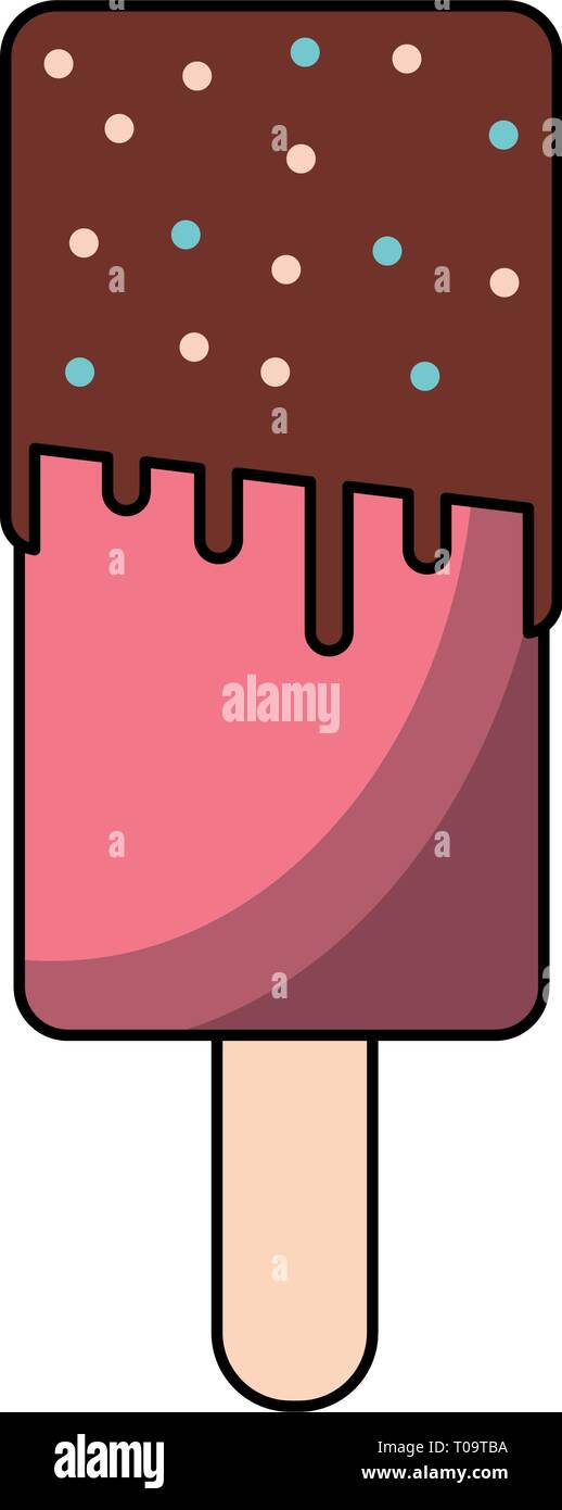 Popsicle ice dessert cartoon Stock Vector Image & Art - Alamy