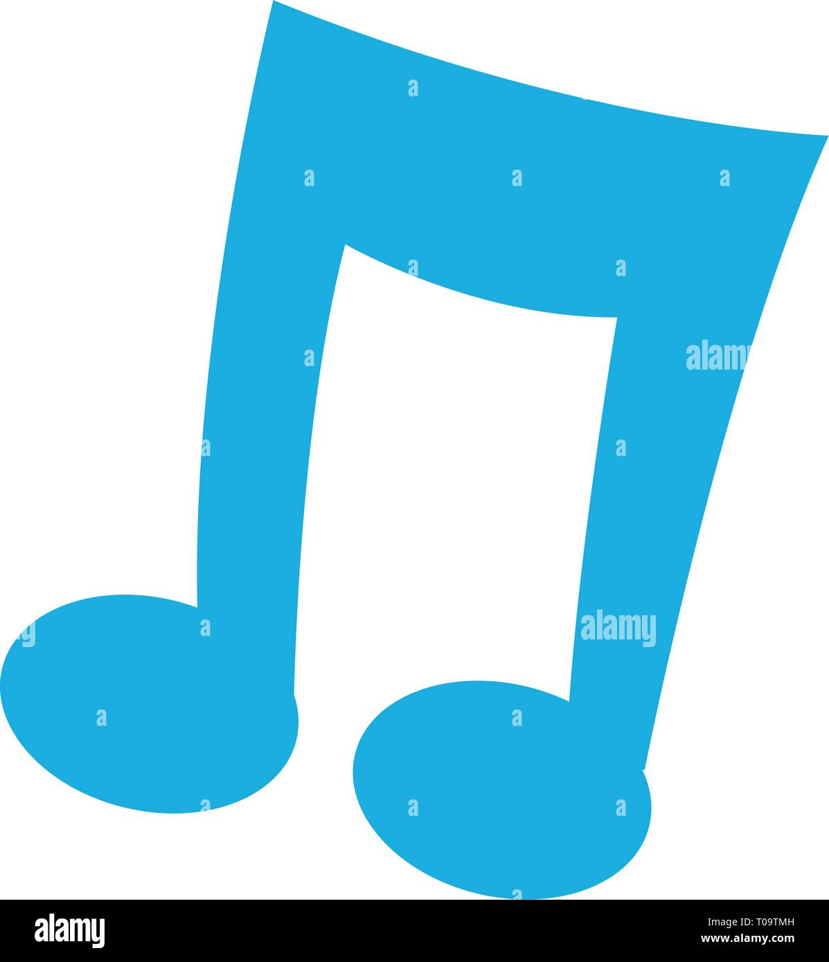 Music note cartoon symbol Stock Vector Image & Art - Alamy