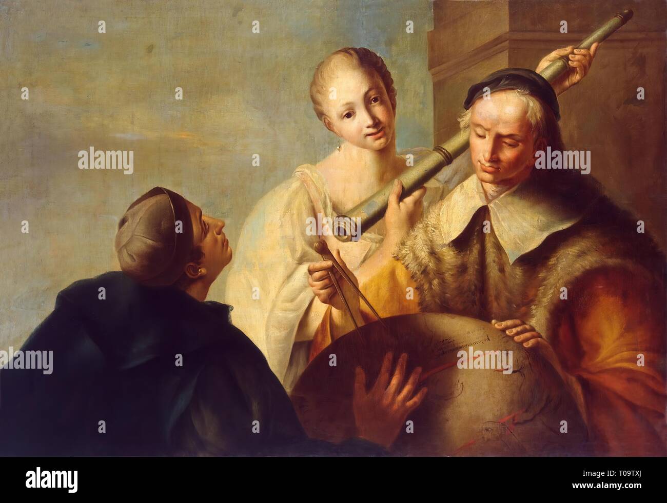 'Lesson in Astronomy'. Italy, Late 1750s. Dimensions: 99,5x44,5 cm ...