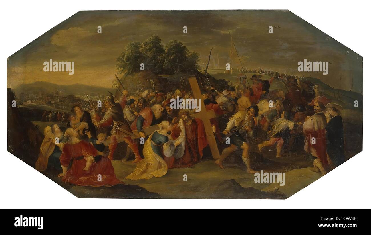 'Carrying the Cross'. Flanders. Dimensions: 37x70 cm (octagon). Museum ...