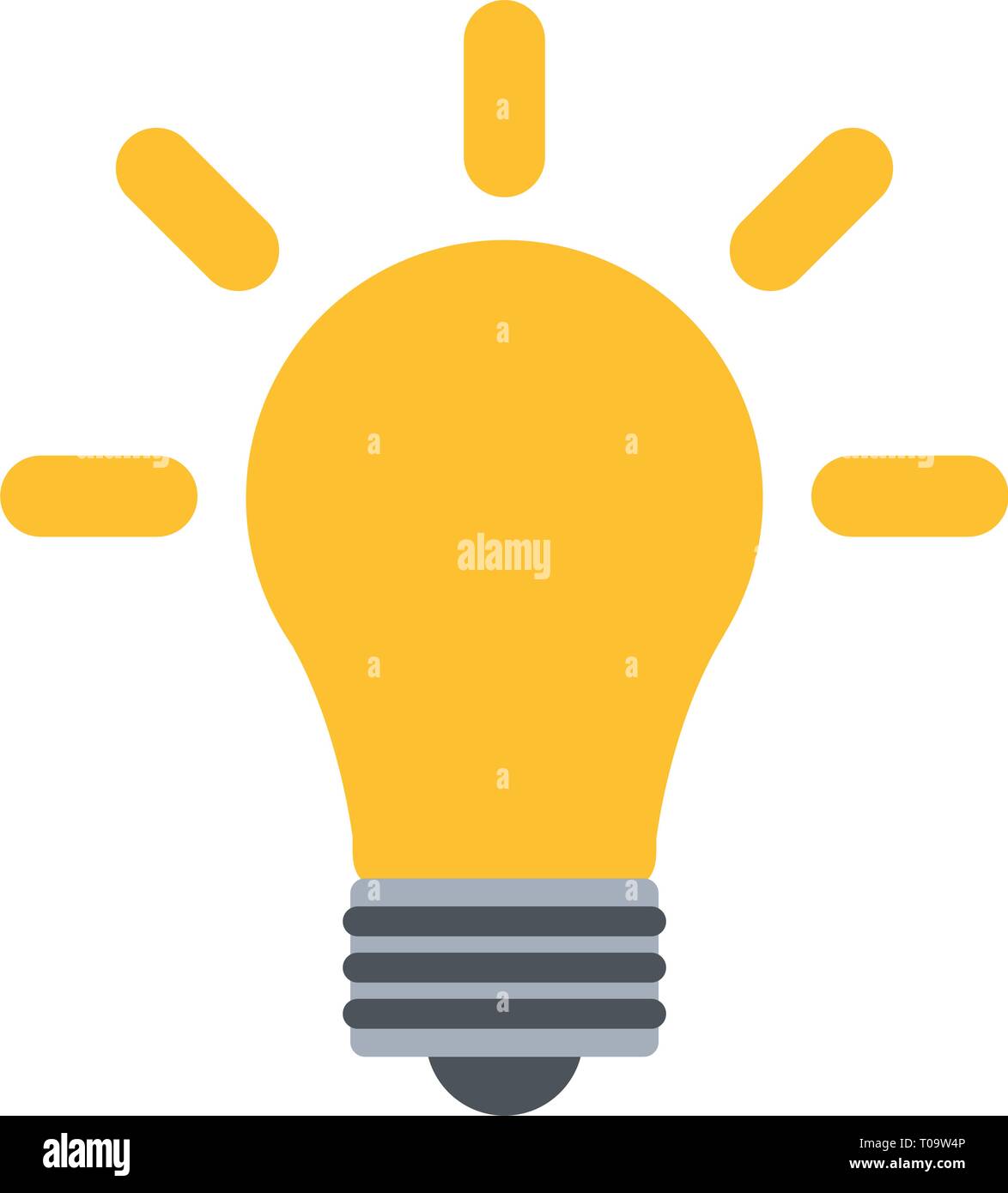 Bulb light symbol isolated Stock Vector Image & Art - Alamy