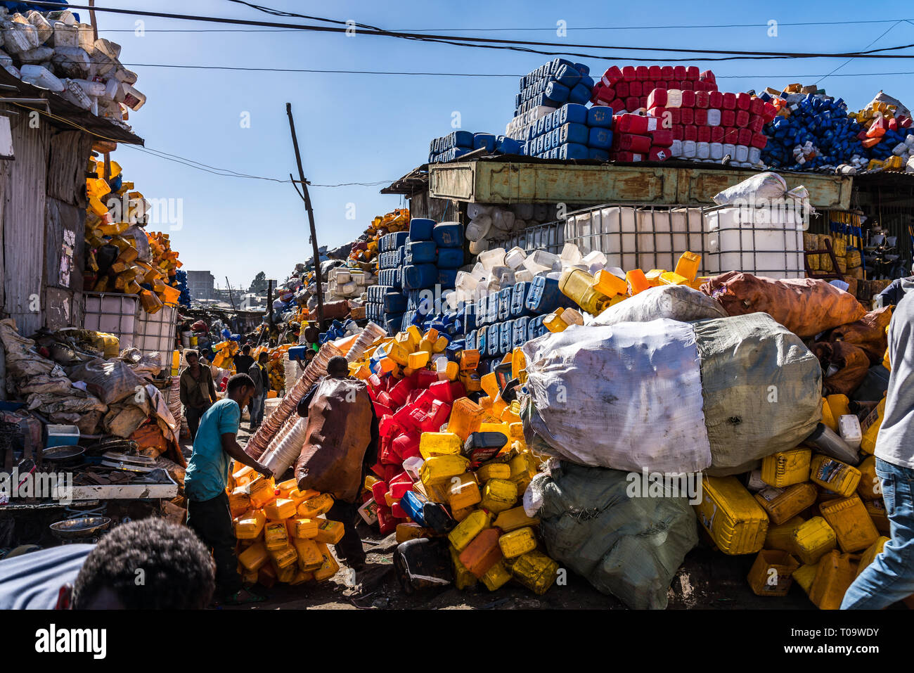 Addis Mercato in Addis Abeba, Ethiopia in Africa Stock Photo - Alamy
