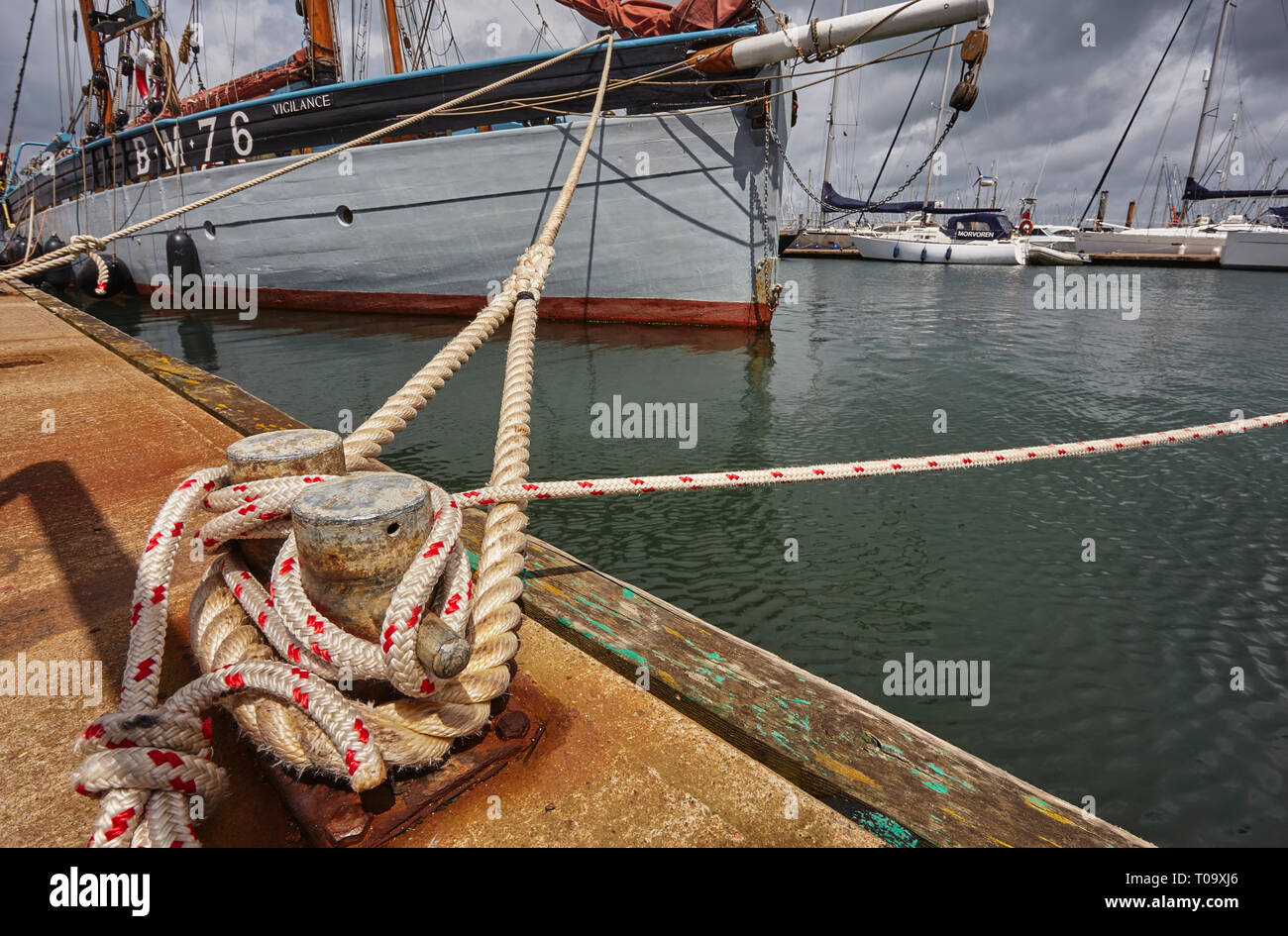 Brixham sailing trawler hi-res stock photography and images - Alamy