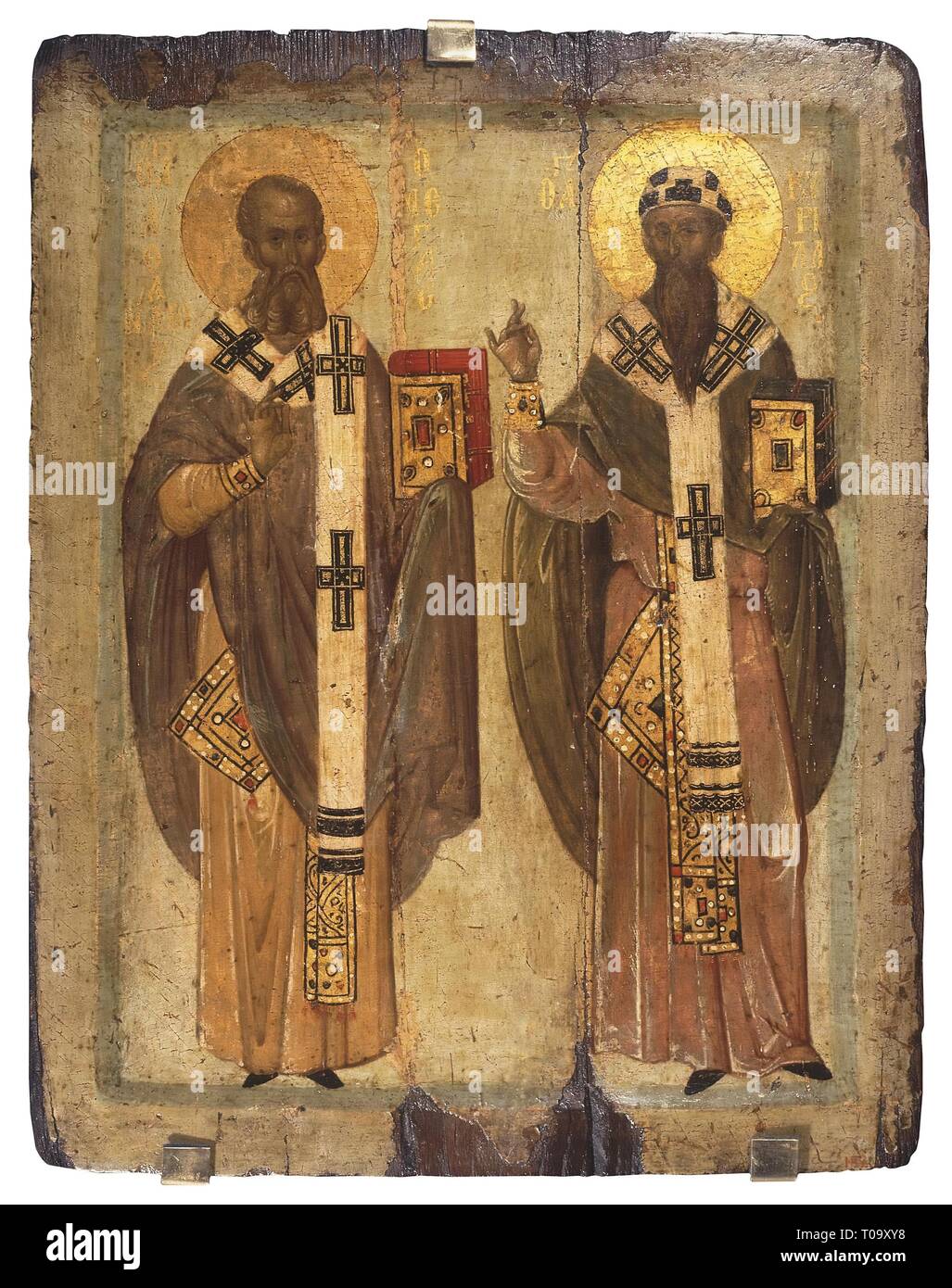 'Icon: Sts Athanasius the Great and Cyril of Alexandria'. Byzantium ...