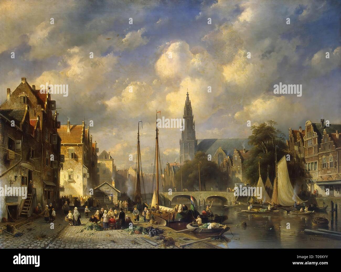 'Urban Landscape'. Belgium, 1856. Dimensions: 87x118,5 cm. Museum ...