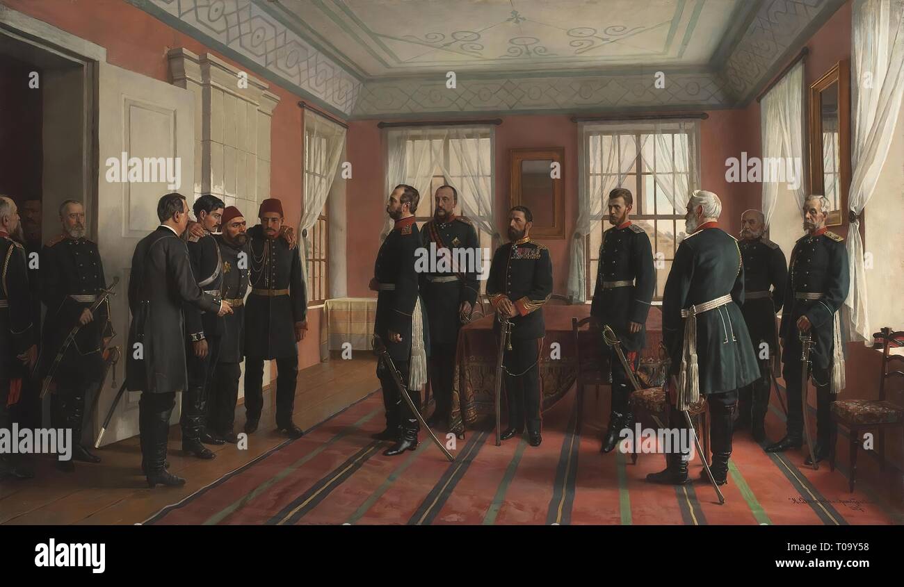 'Introduction of the Captive Osman Pasha to Alexander II at Plevna ...
