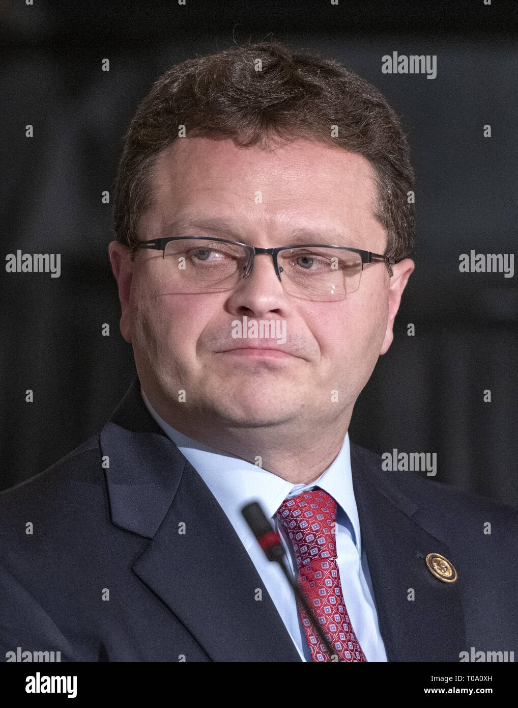 Us first lady melania trump not pictured listens to hi-res stock ...