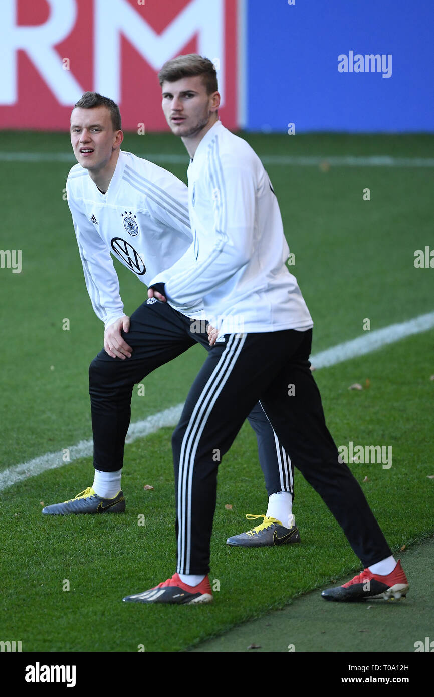 Lukas Klostermann (Germany) and Timo Werner (Germany). GES / Football ...