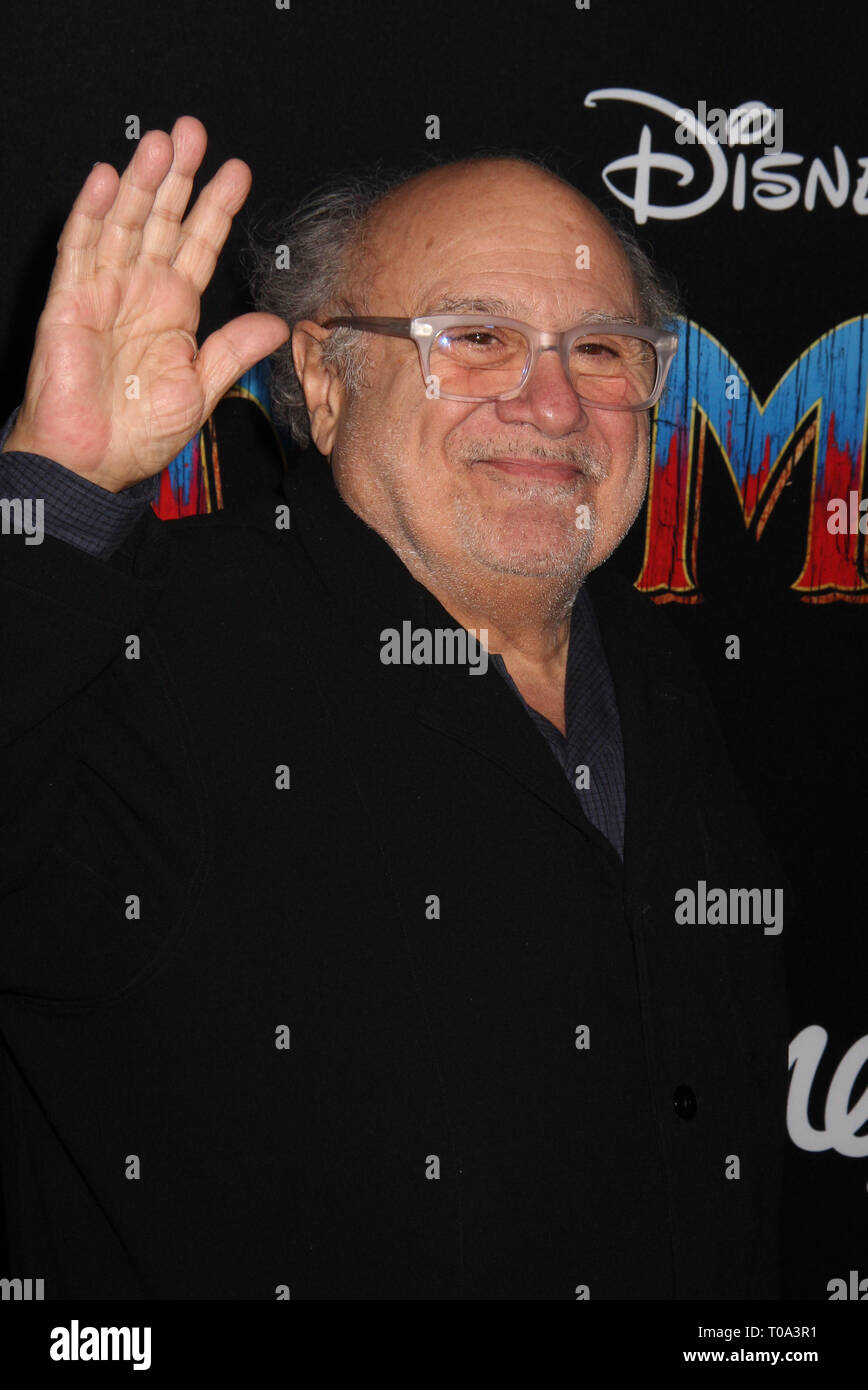 Danny DeVito 03/11/2019 The World Premiere of "Dumbo" held at the El ...