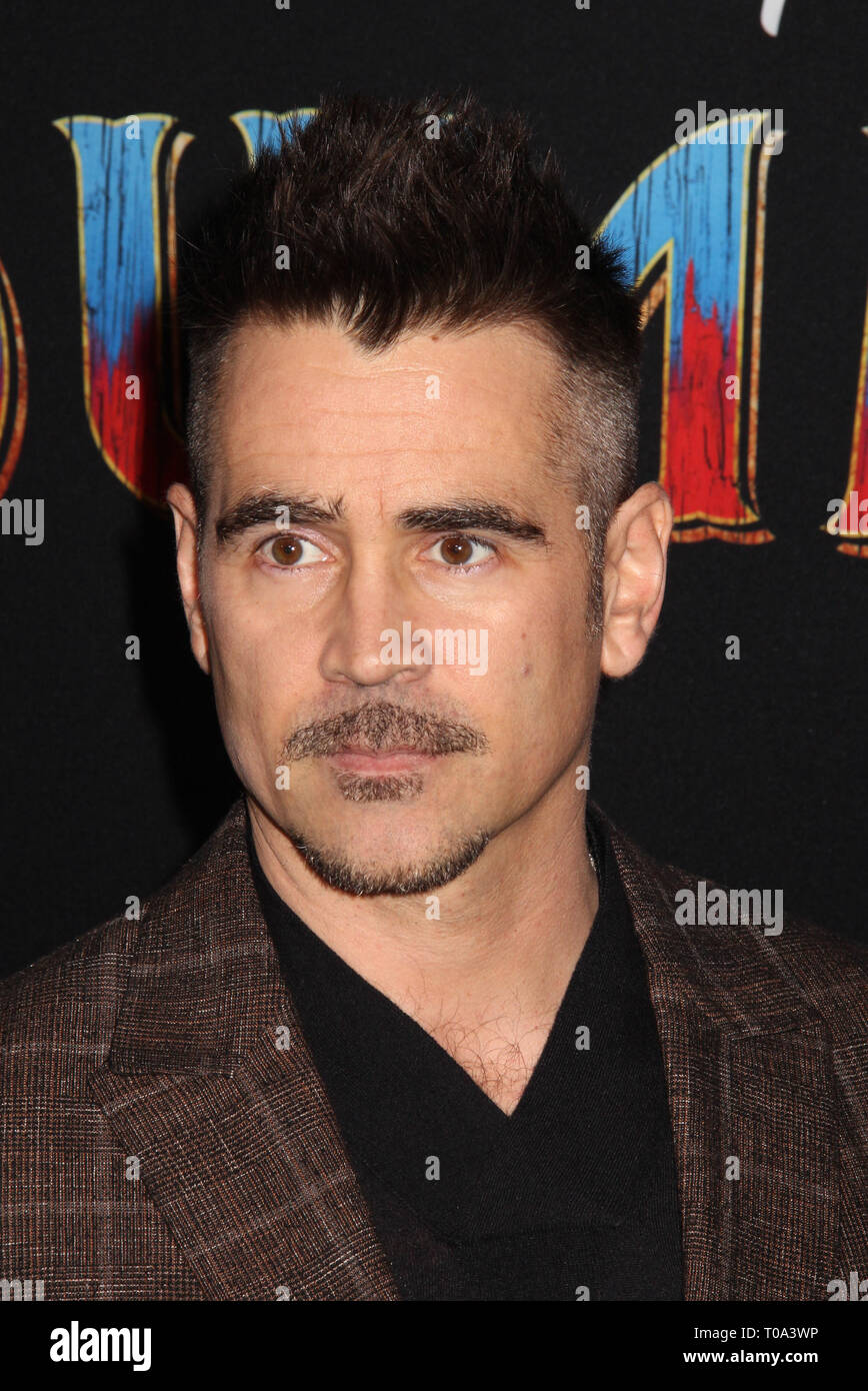 Colin Farrell 03/11/2019 The World Premiere of "Dumbo" held at the El ...