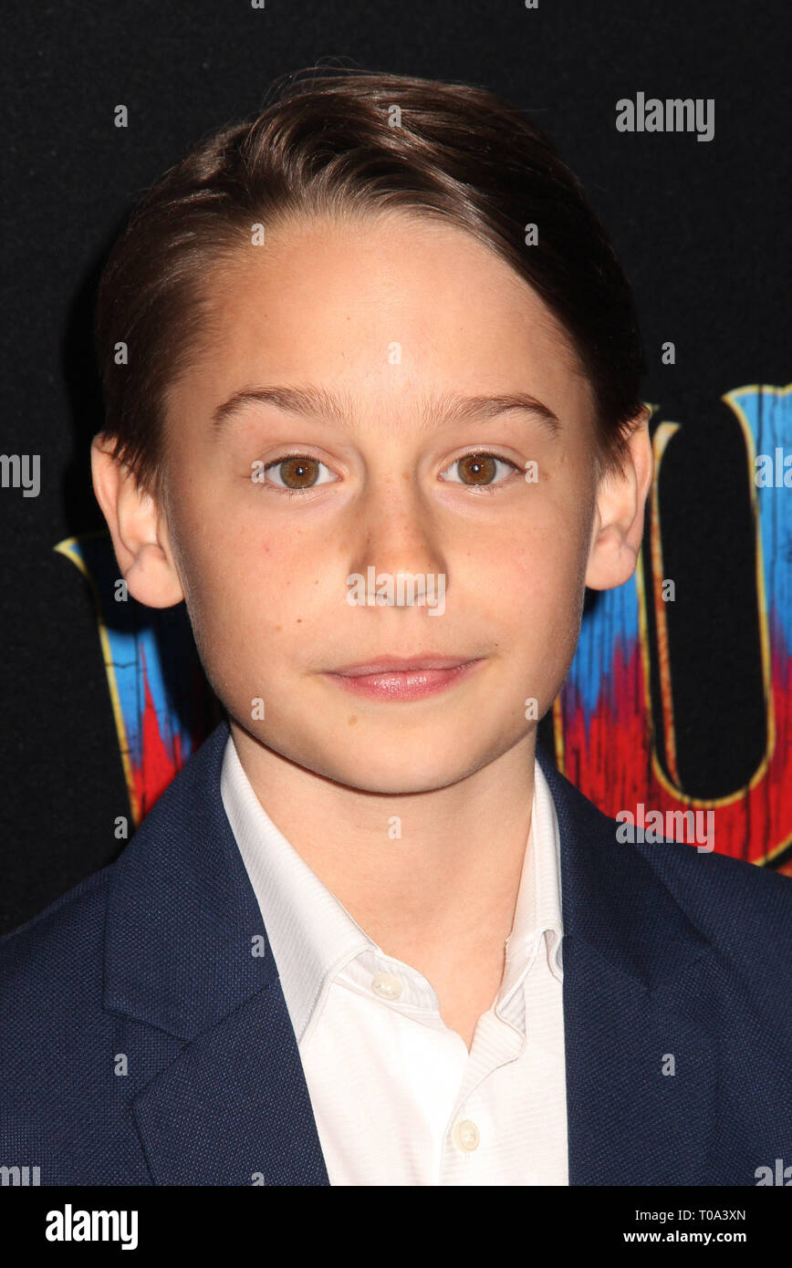 Finley Hobbins 03/11/2019 The World Premiere of "Dumbo" held at the El ...