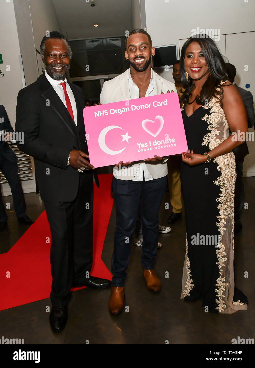 London, UK. 18th Mar 2019. Levi Roots, Richard Blackwood and Joanne ...