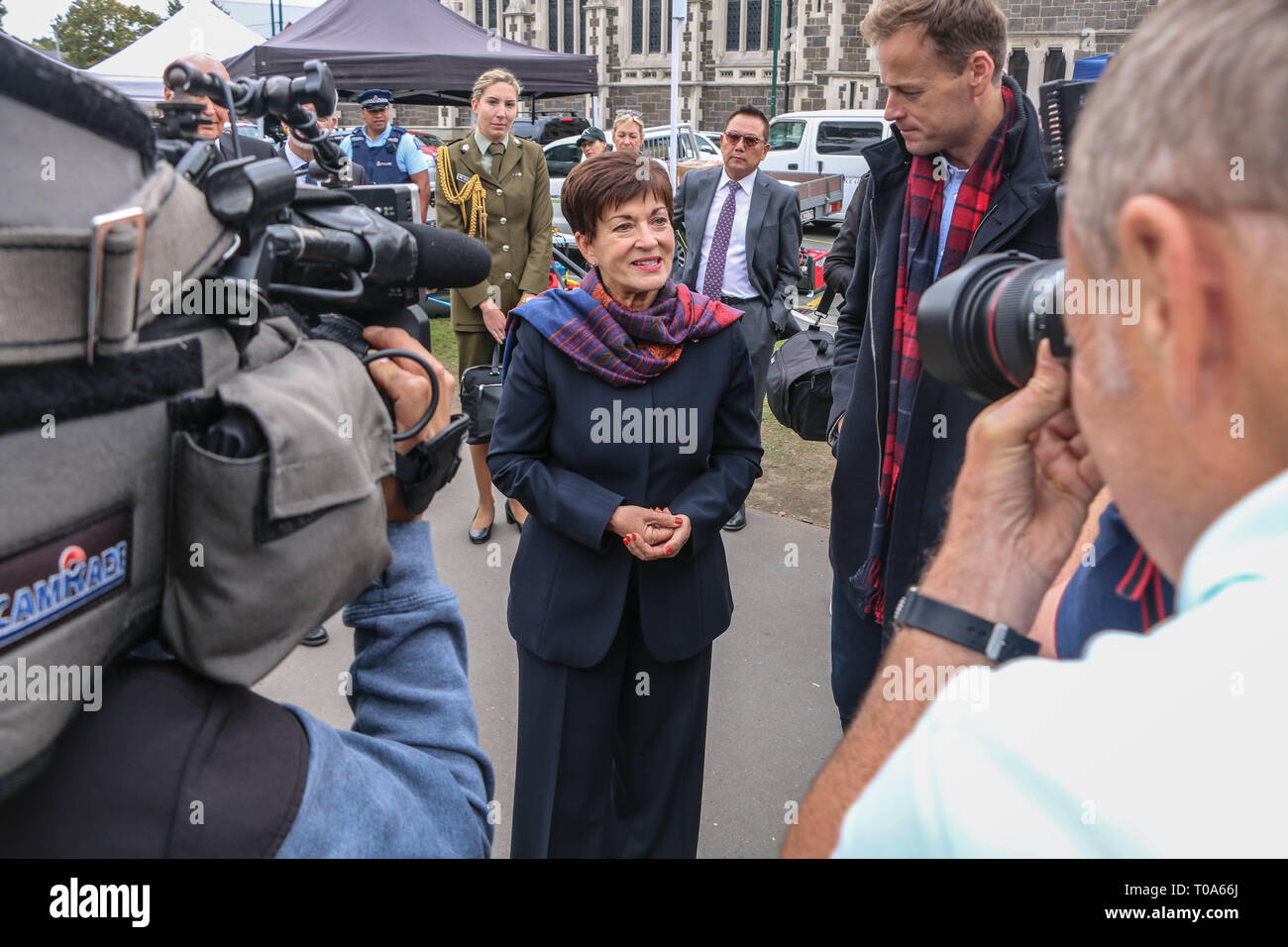 New Zealand Governor General Patsy Reddy talks to world media about the ...