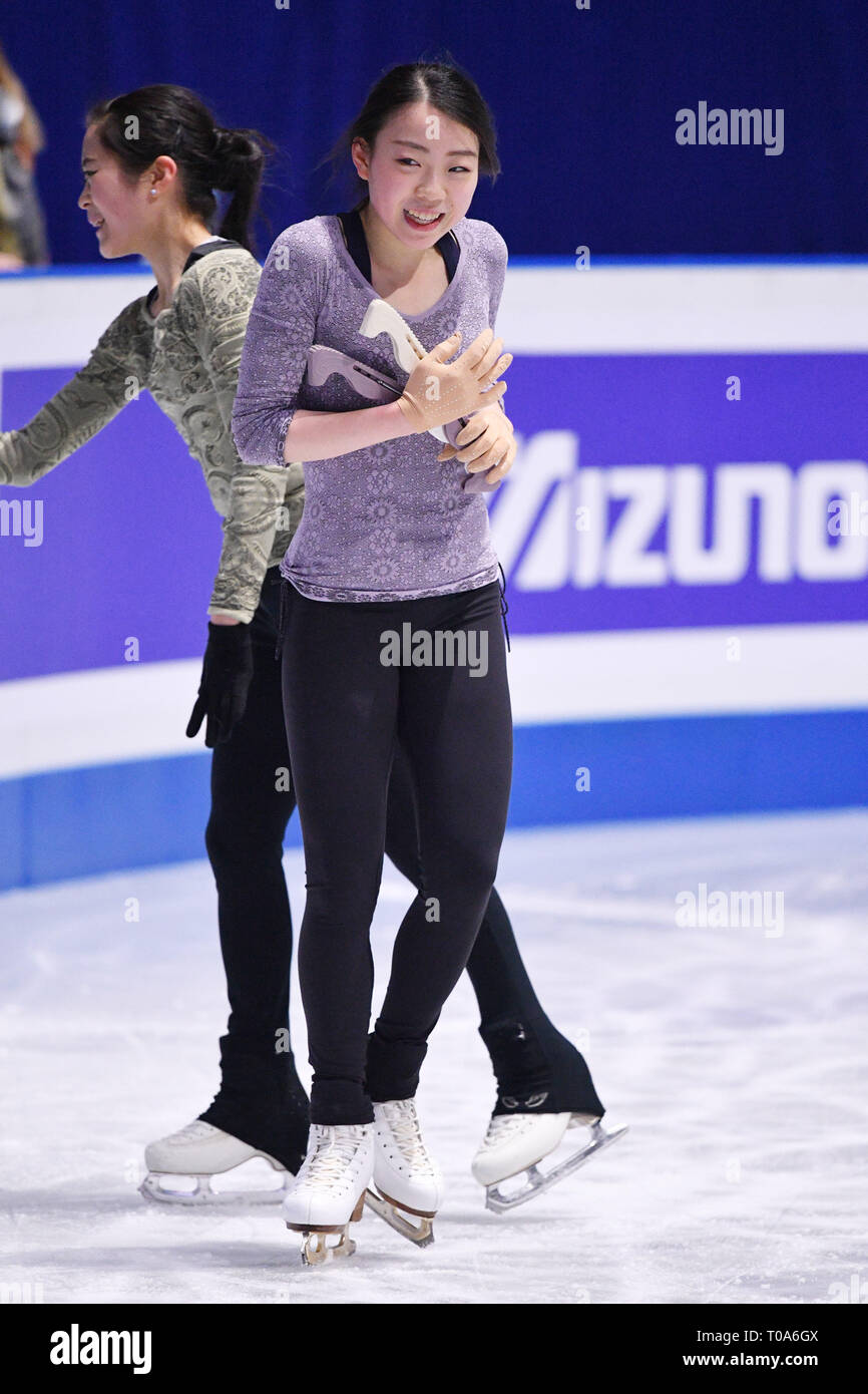 Saitama Japan 19th Mar 2019 L R Satoko Miyahara Rika Kihira