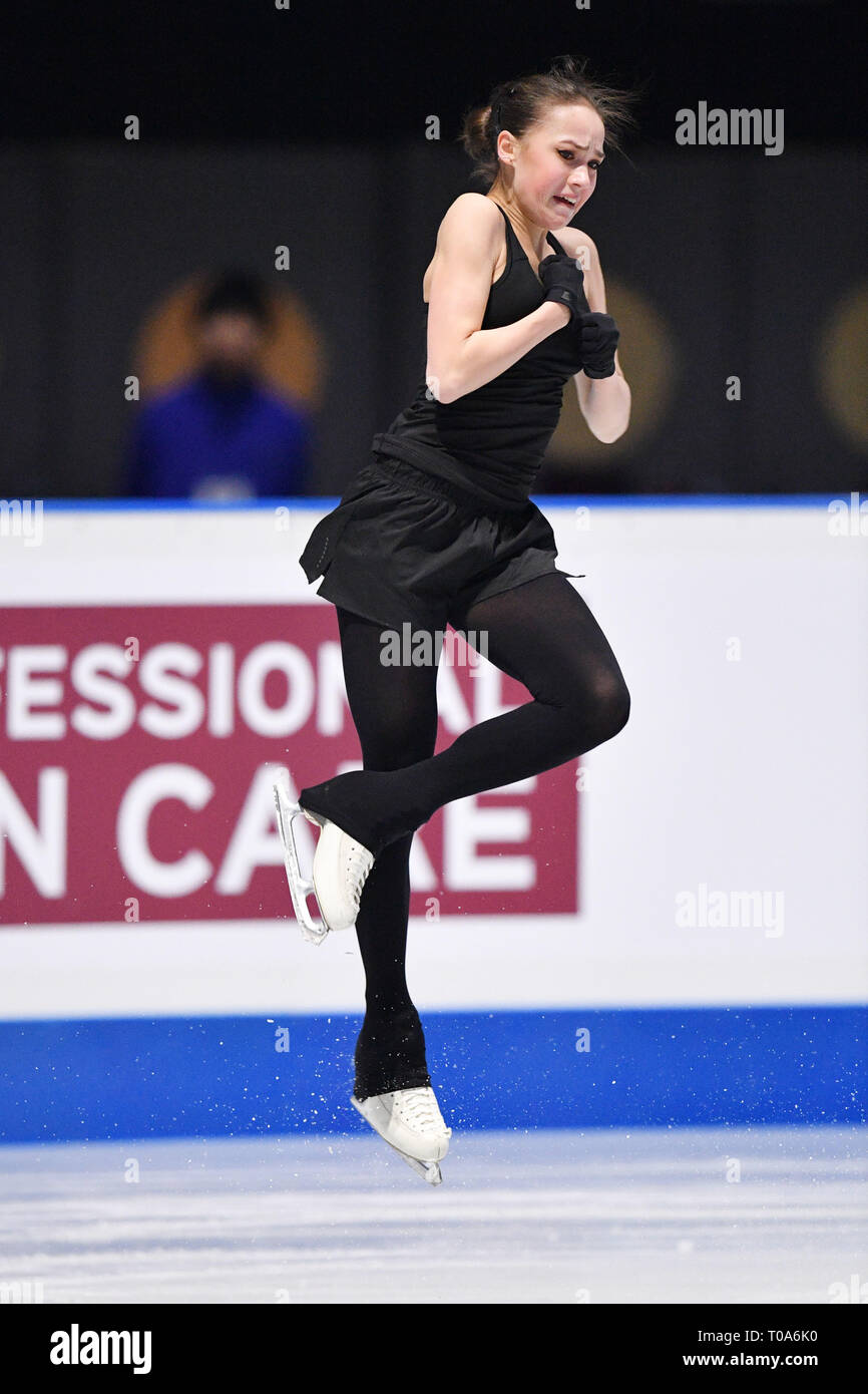 Saitama, Japan. 19th Mar, 2019. Alina Zagitova (RUS) Figure Skating ...