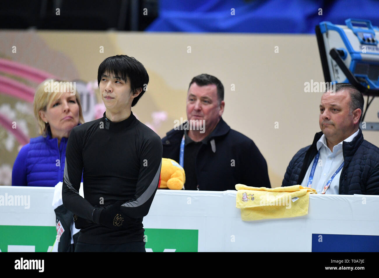 Saitama, Japan. 19th Mar, 2019. (L-R) Tracy Wilson, Yuzuru Hanyu (JPN ...