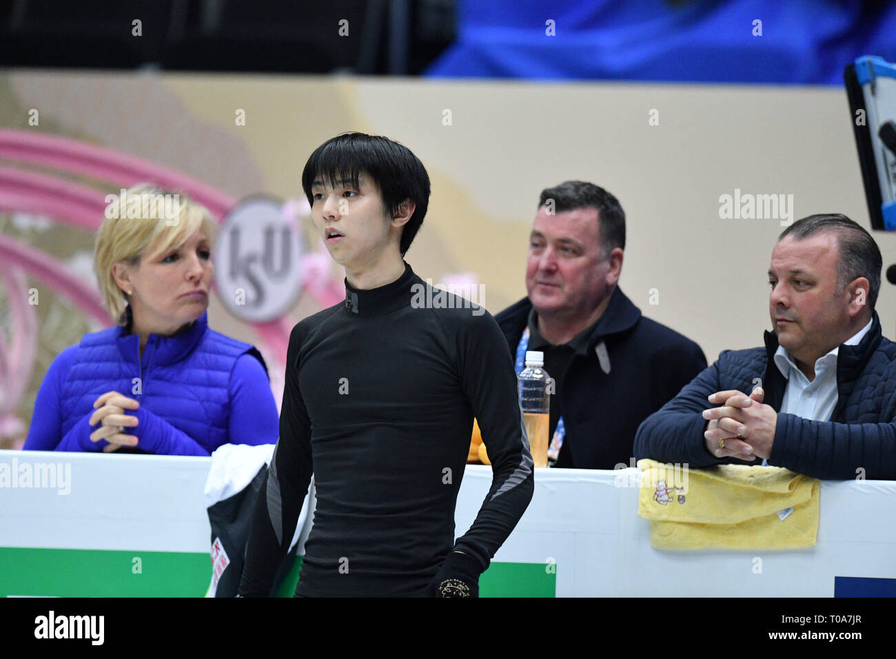 Saitama, Japan. 19th Mar, 2019. (L-R) Tracy Wilson, Yuzuru Hanyu (JPN ...