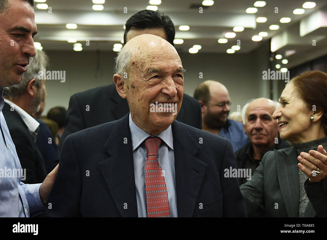 Thessaloniki, Greece. 18th Mar, 2019. Former Greek Prime Minister ...