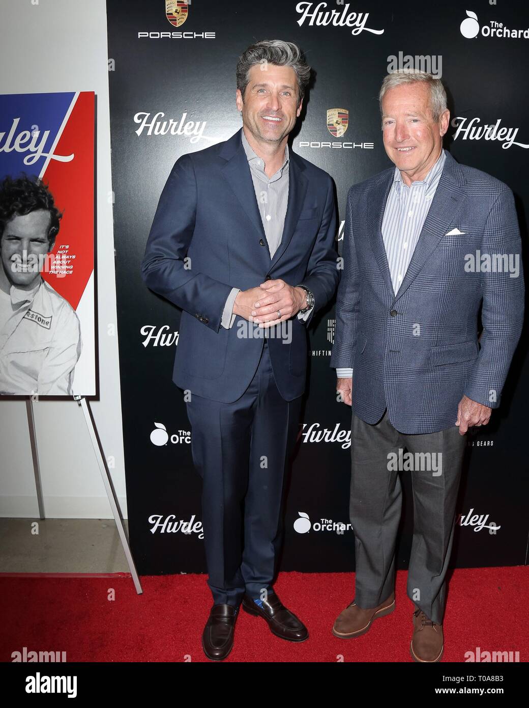 Los Angeles, CA, USA. 18th Mar, 2019. Patrick Dempsey, Hurley Haywood ...