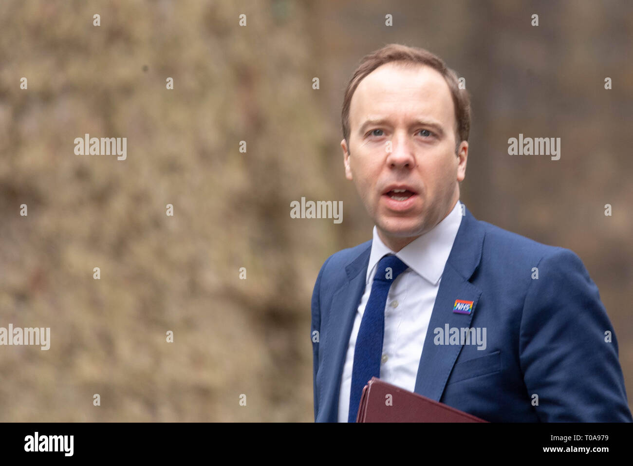 London, UK. 19th March 2019, Matt Hancock, MP PC, Health Secretary ...