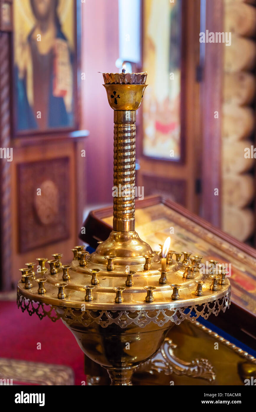 Candlestick holder church orthodox hi-res stock photography and images ...