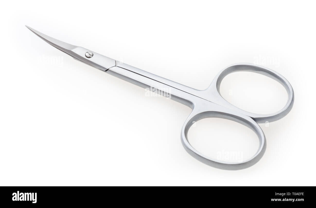 Nail scissors isolated on white background with clipping path Stock ...