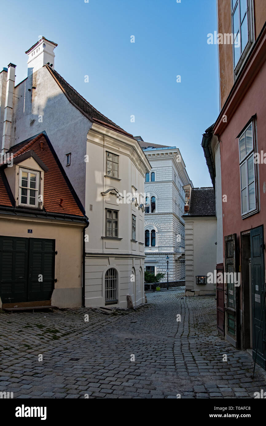 A small alley in Vienna Stock Photo - Alamy