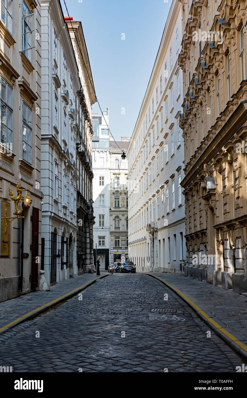 A small alley in Vienna Stock Photo - Alamy