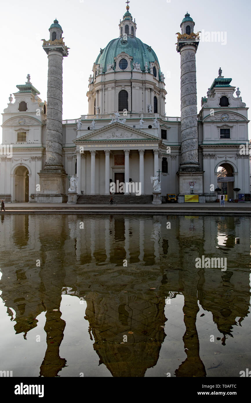Column karlskirche hi-res stock photography and images - Alamy
