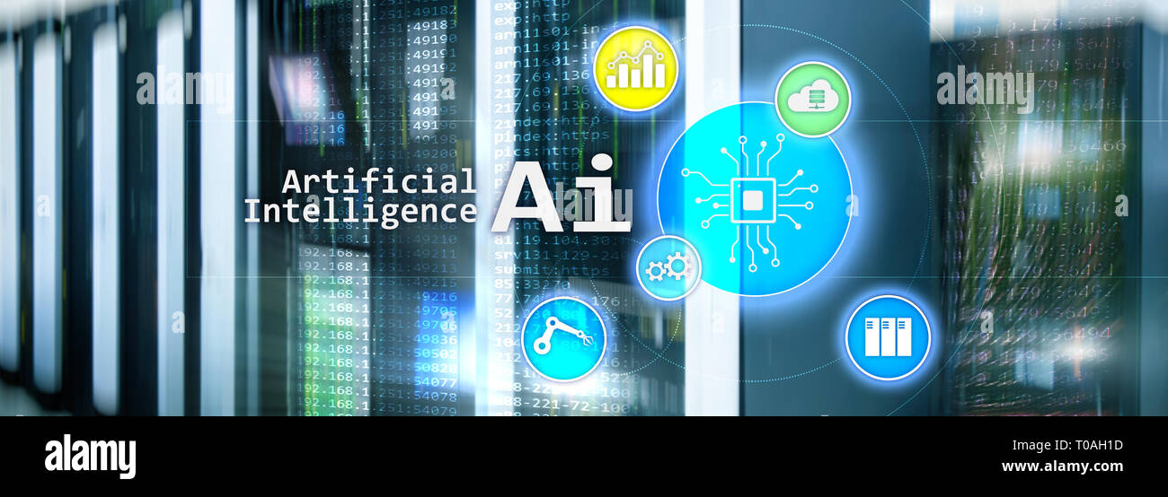 Artificial intelligence hi-tech business technologies concept ...