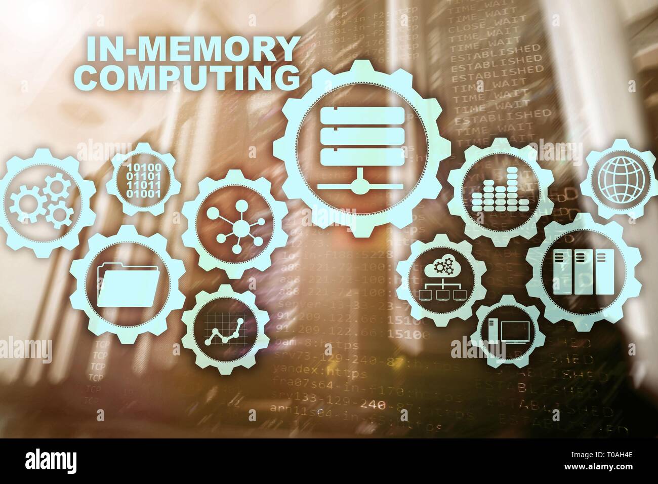 In-Memory Computing. Technology Calculations Concept. High-Performance ...