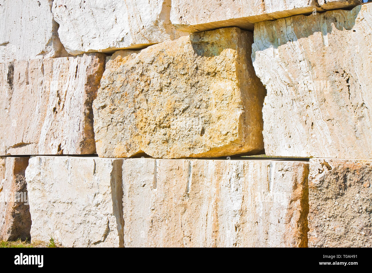 Large overlaid stone blocks background Stock Photo - Alamy