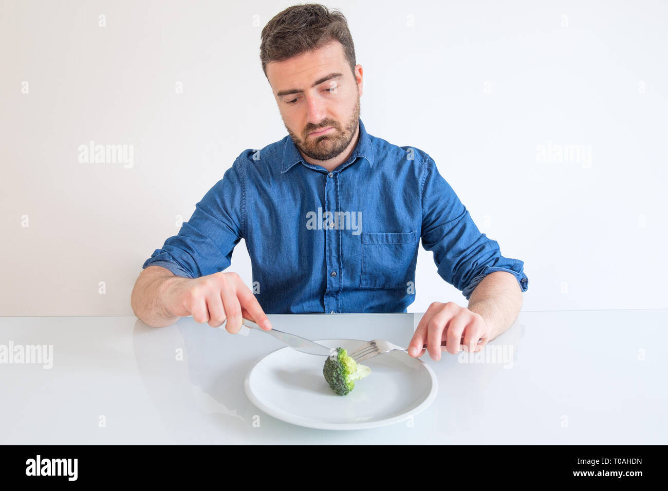 Diet food sadness hi-res stock photography and images - Alamy