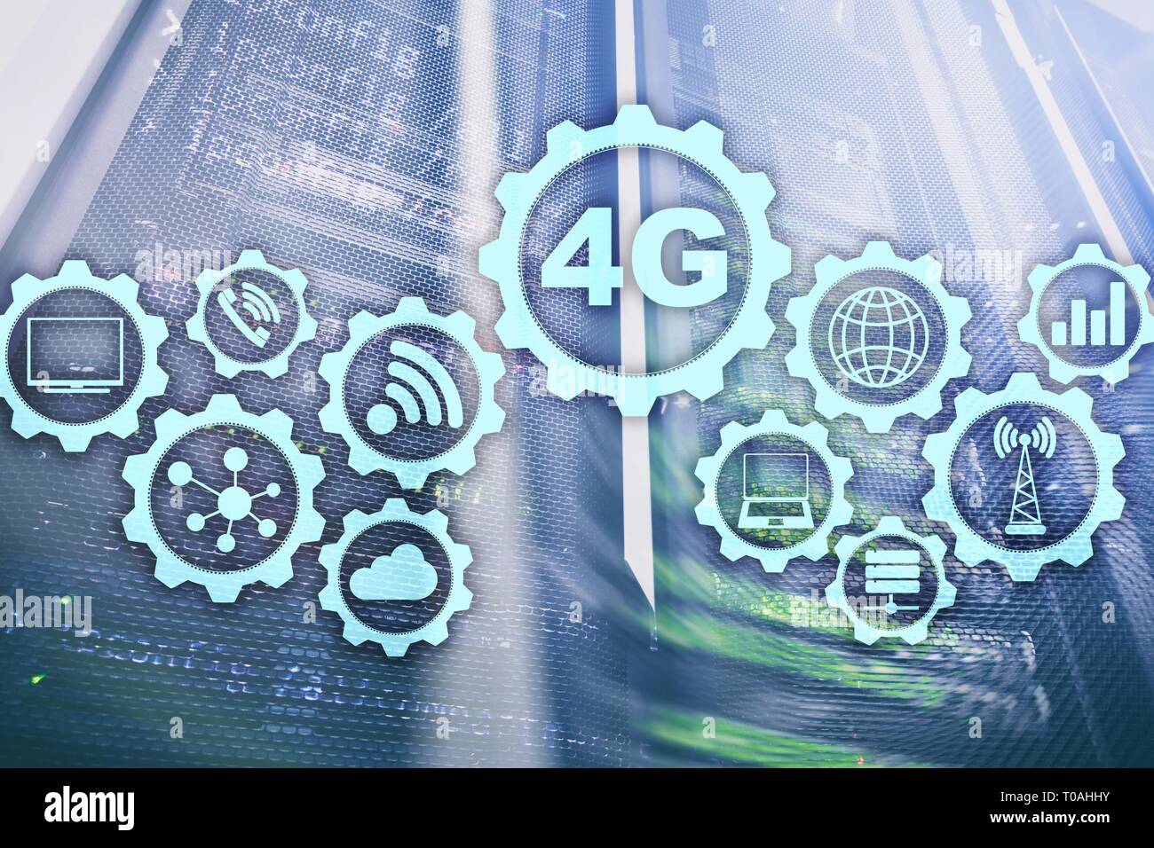 Mobile telecommunication cellular high speed data connection concept ...