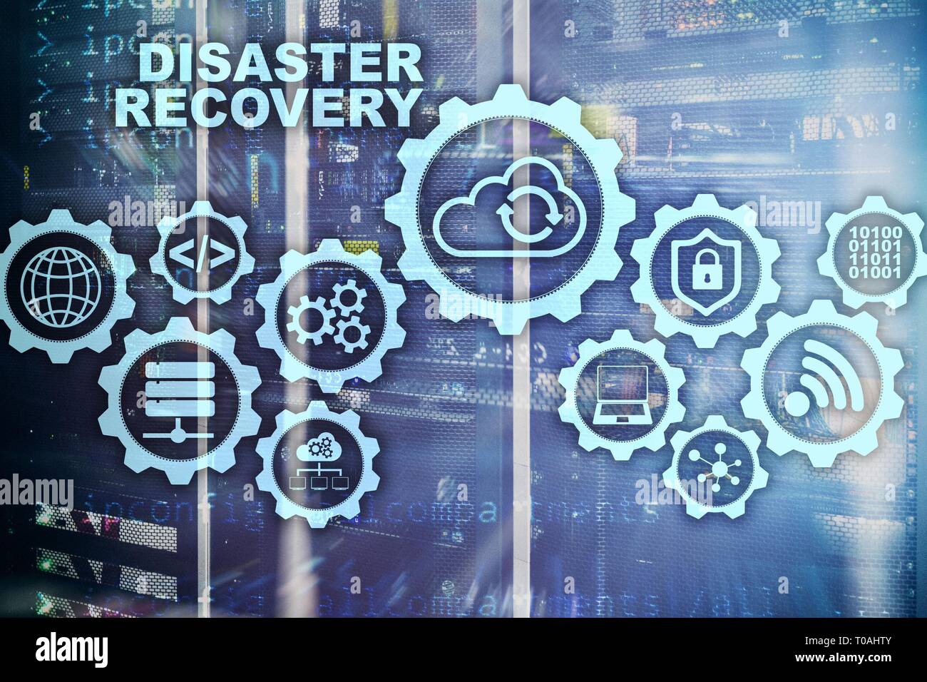 Big Data Disaster Recovery concept. Backup plan. Data loss prevention ...