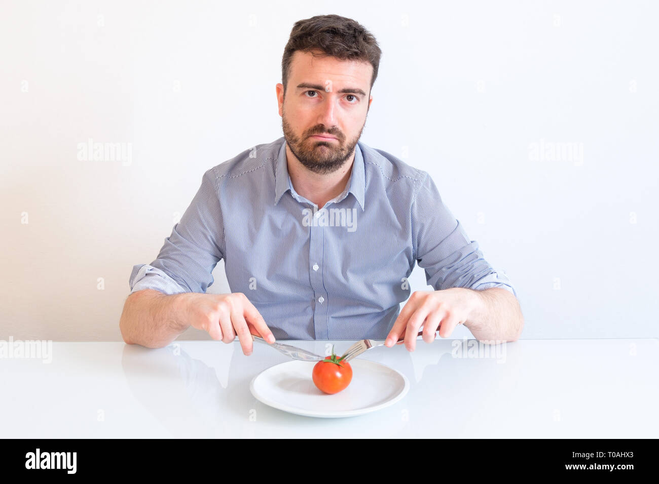 Man measuring diet hi-res stock photography and images - Alamy