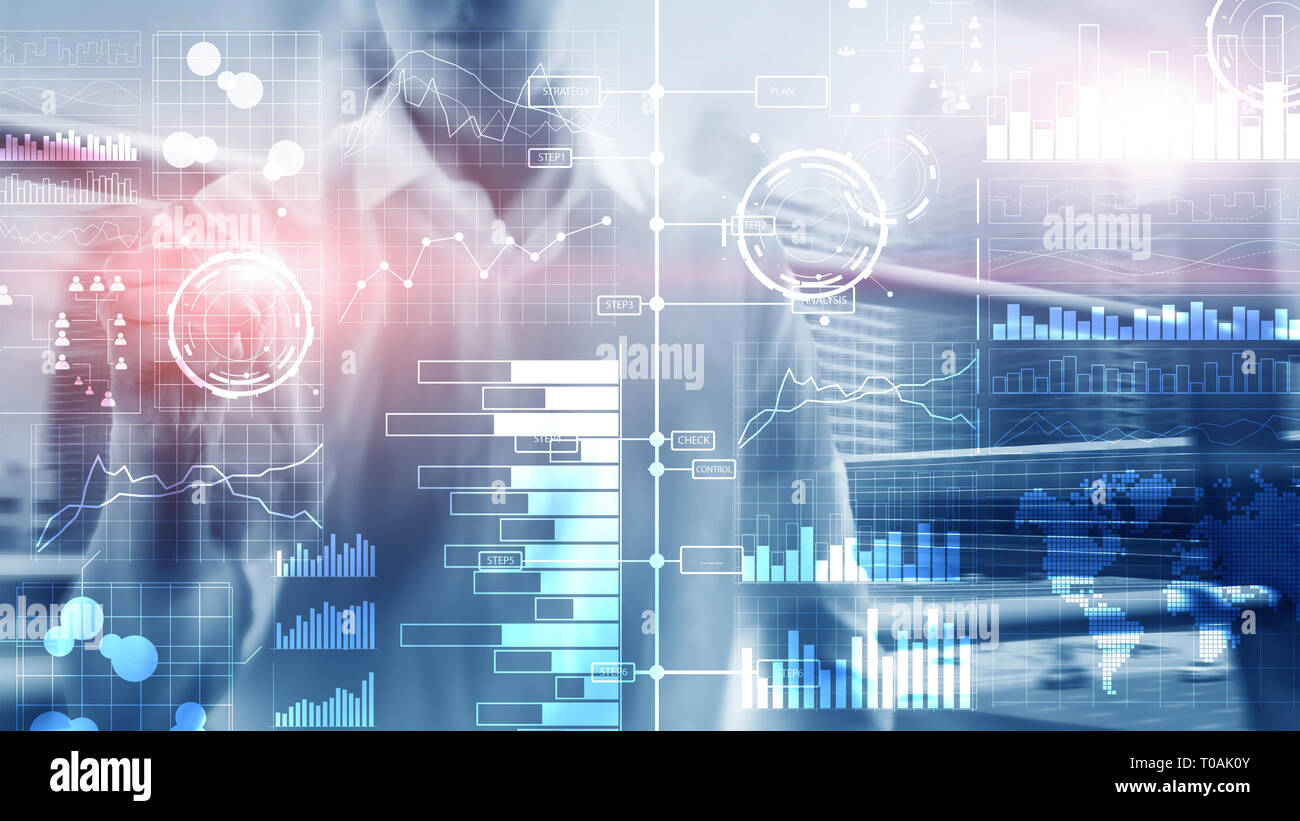 Business intelligence. Diagram, Graph, Stock Trading, Investment ...