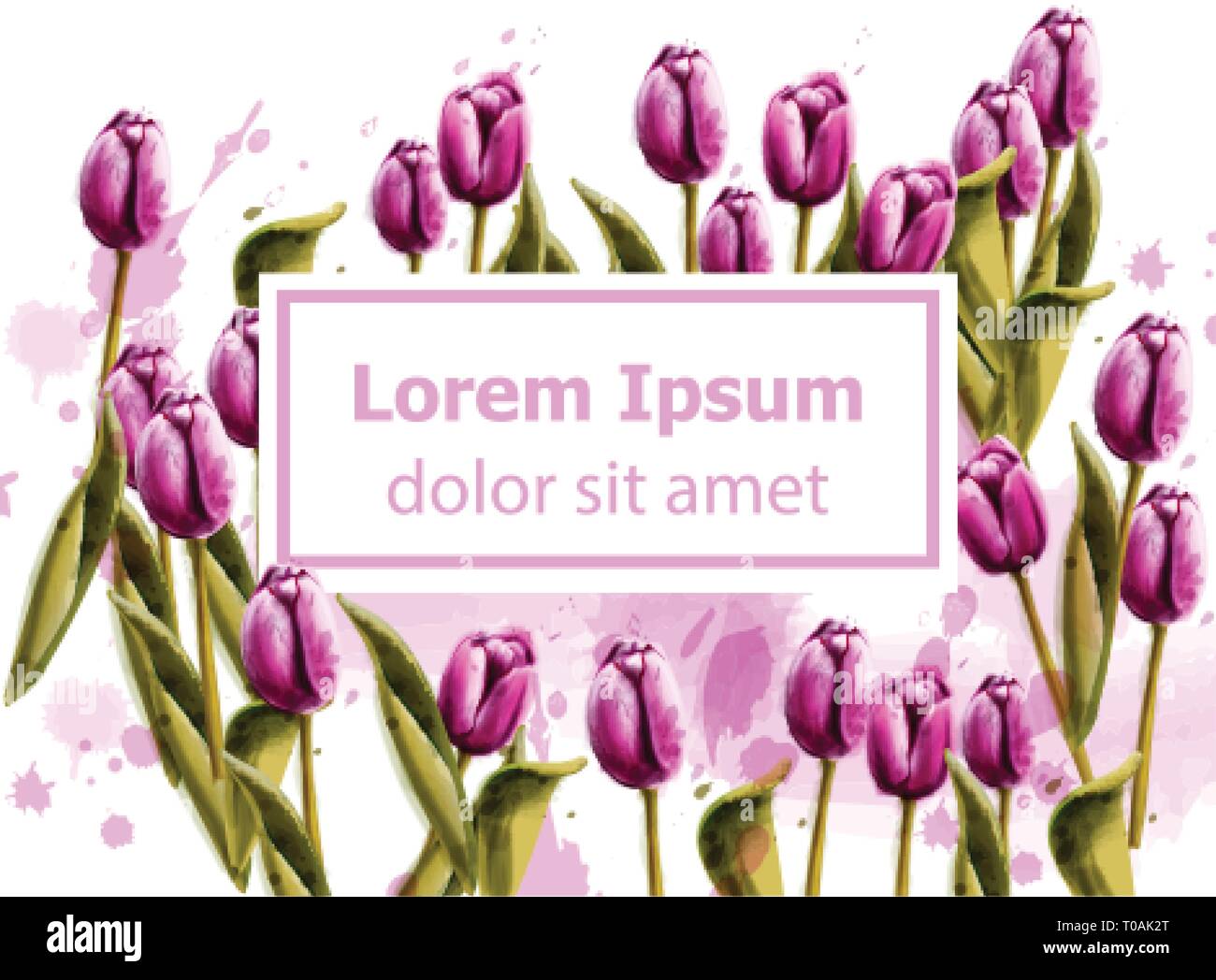 Big tulips Stock Vector Images - Alamy
