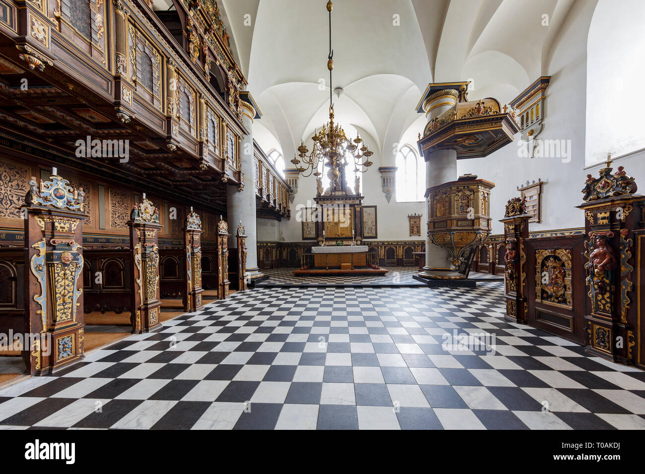 Denmark, NOV 1: Interior view of the famous Kronborg Castle on NOV 1 ...