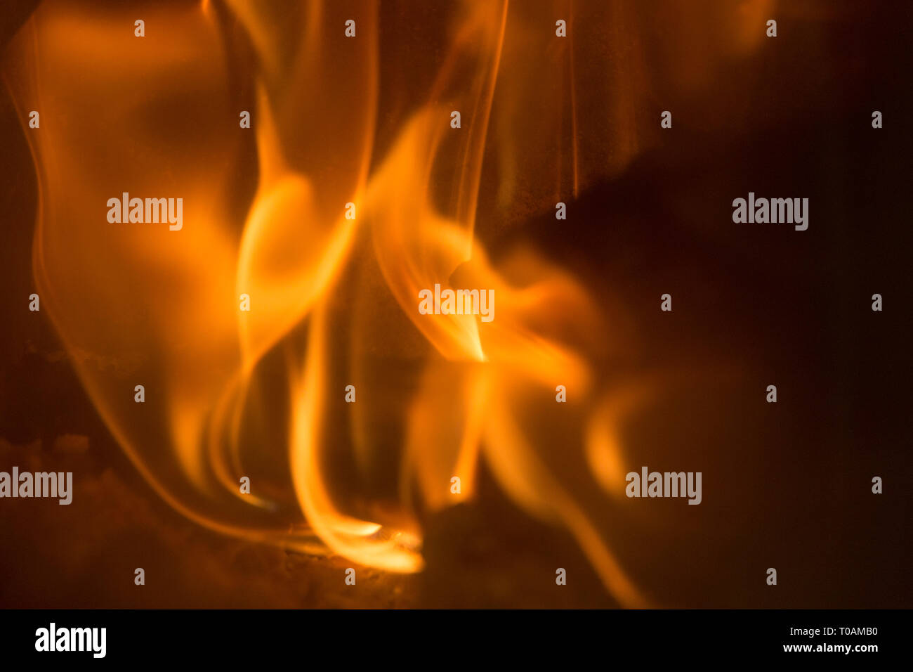 A close up picture of red and yellow flames Stock Photo - Alamy