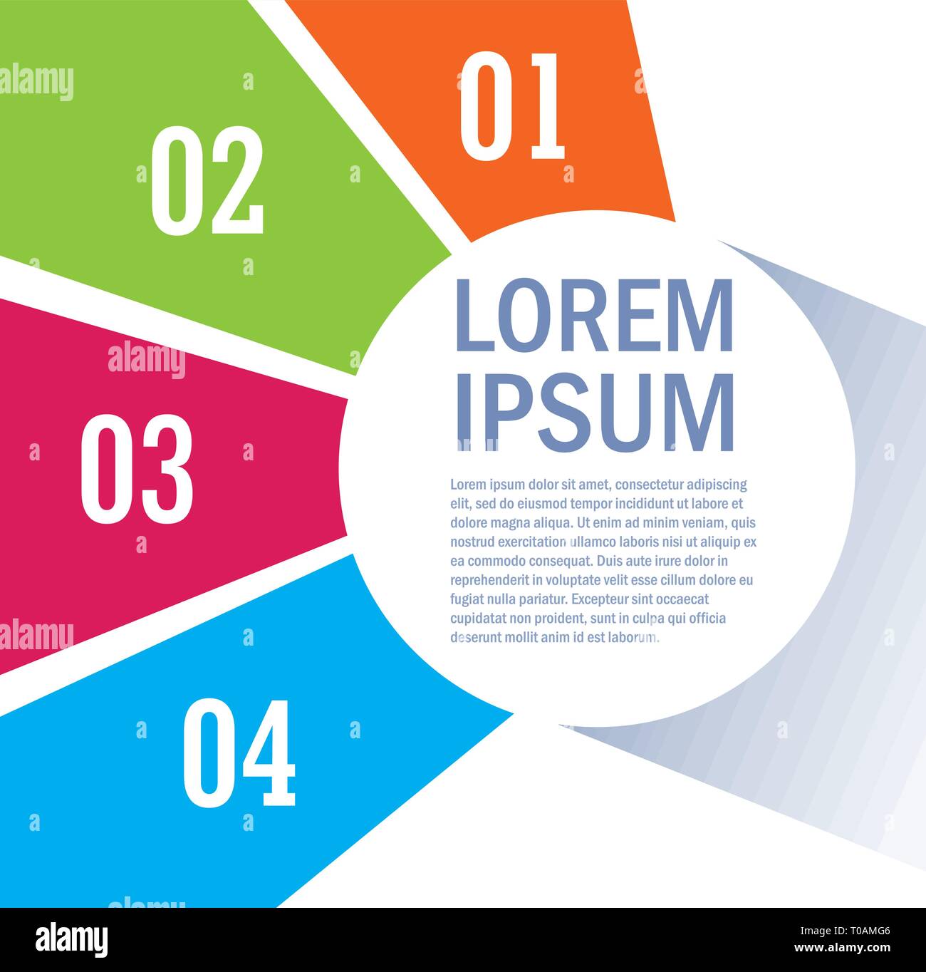 infographic with numbers and icons vector illustration design Stock ...