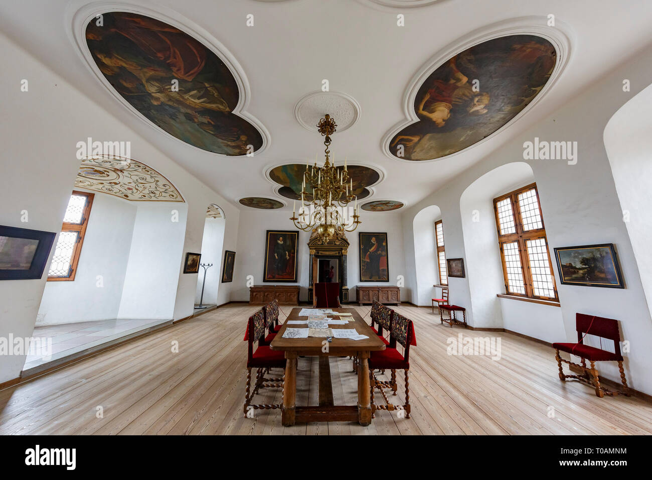 Denmark, NOV 1: Interior view of the famous Kronborg Castle on NOV 1 ...