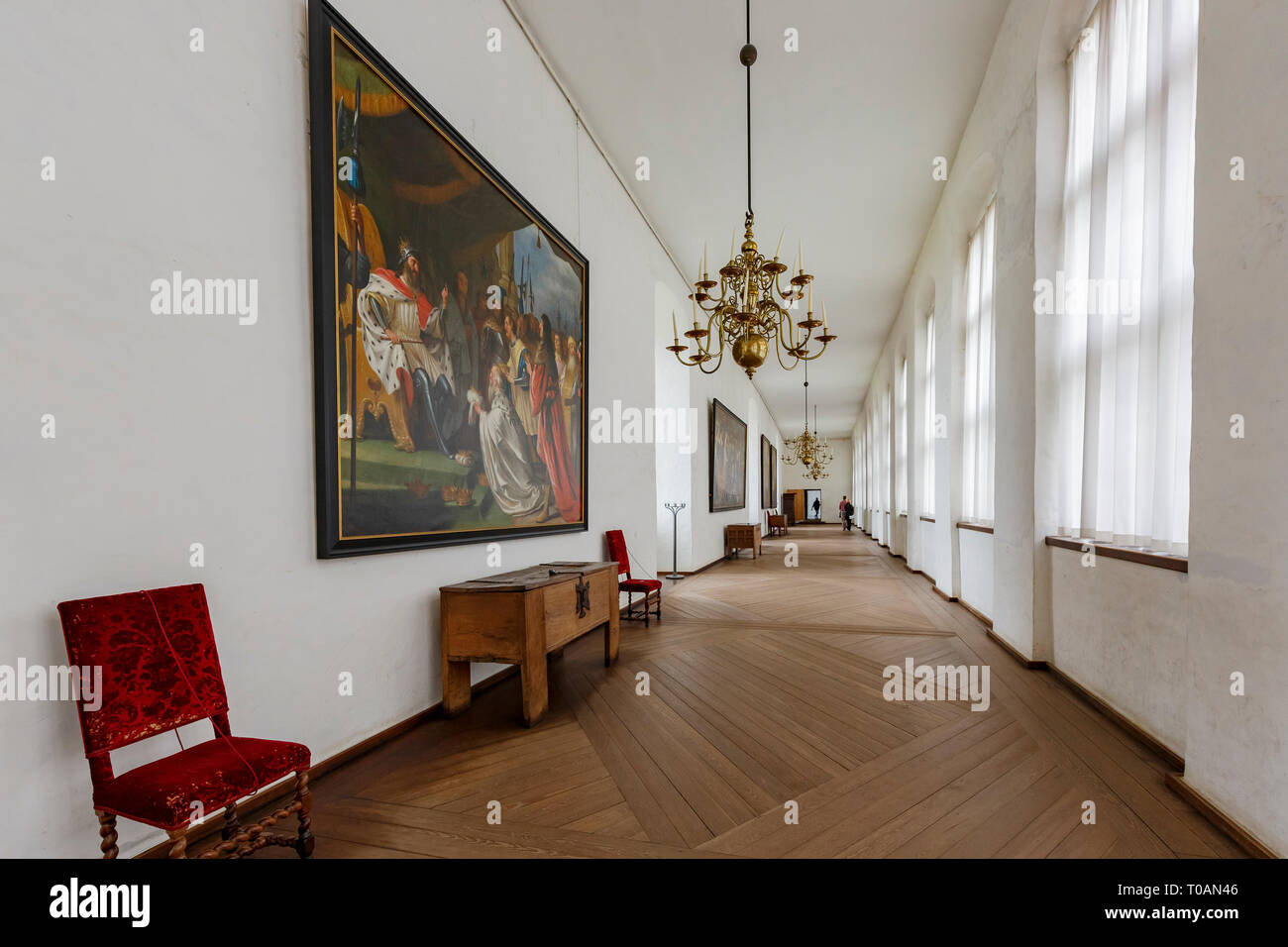 Denmark, NOV 1: Interior view of the famous Kronborg Castle on NOV 1 ...