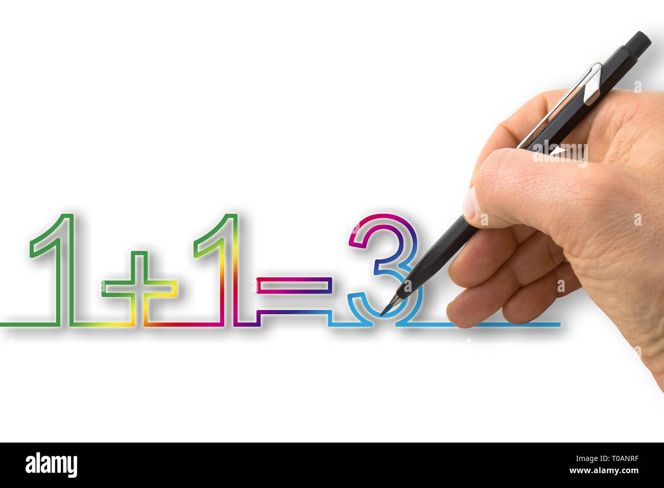 The three equals hi-res stock photography and images - Alamy